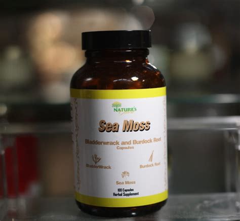 Sea Moss Bladderwrack And Burdock Root Capsules Natures Galore