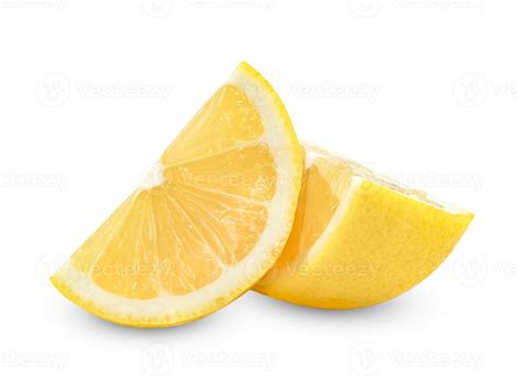 Lemon Sliced Isolated On White Background Include Clipping Path