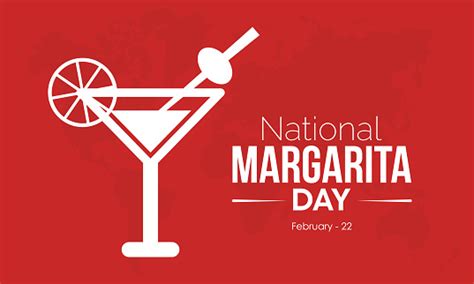 2 월 22 일에 관찰 된 국가 마가리타의 날 디자인 템플릿 개념 음식과 음료 벡터 일러스트 레이 션 낮에 대한 스톡 벡터 아트 및 기타 이미지 Istock
