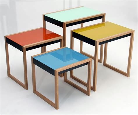Satztische NESTING TABLE von Josef Albers von Albers im Designlager Dülmen