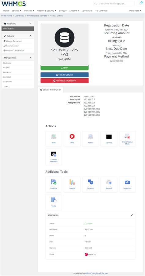 Solusvm 2 Vps And Cloud For Whmcs Modulesgarden