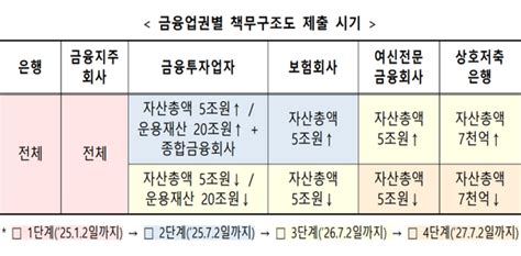 금융회사 책무구조도 내달 시행3년 내 모두 제출