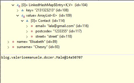 Java How To Map HashMap With Array List Of Objects List Is The Value In The Hash Map Into