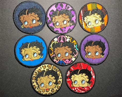 Betty Boop Embroidered Appliqué Iron On Etsy