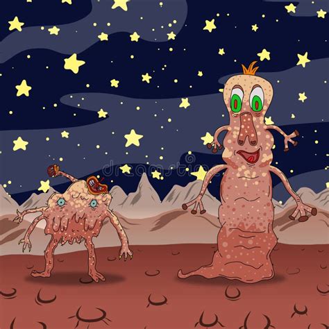 Crazy Strange Space Alien Or Monster Stock Illustration Illustration Of Isolated Traditional