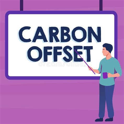 Inspiration Showing Sign Carbon Offset Word Written On Reduction In Emissions Of Carbon Dioxide