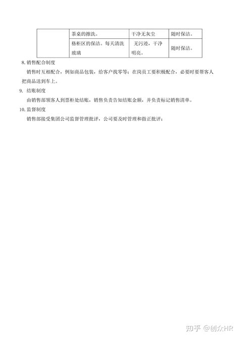 销售部组织体系及管理制度 知乎