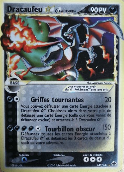 Carte Pokémon Dracaufeu 100 101 EX Île des Dragons à l unité