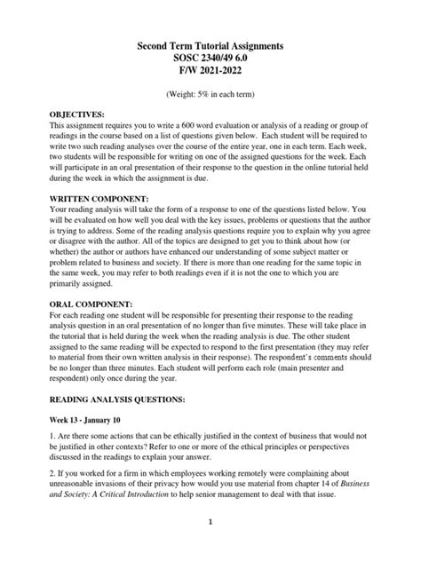 tutorial assign term two pdf analysis globalization
