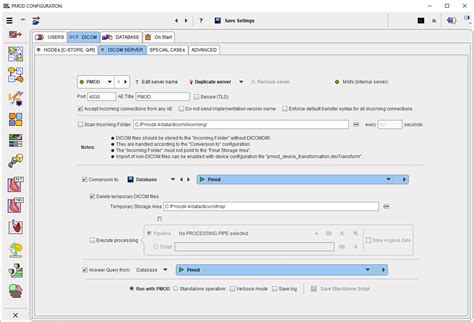 General Configuration Dcm Dicom Functionality Dicom Server