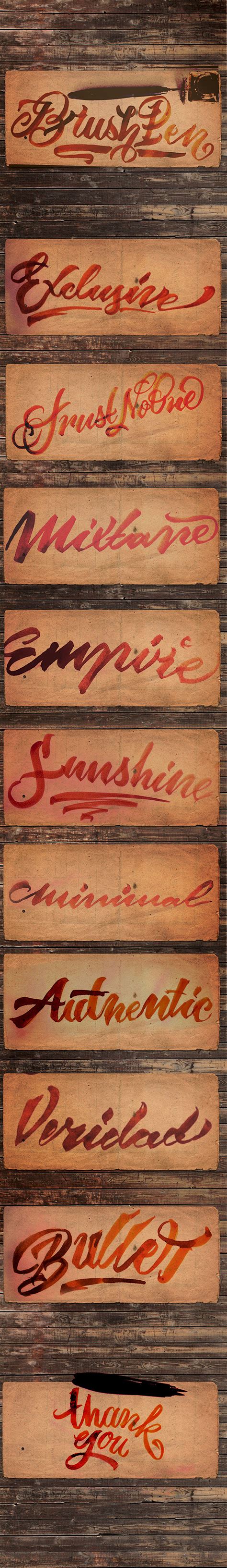 Brushpen Collection on Behance