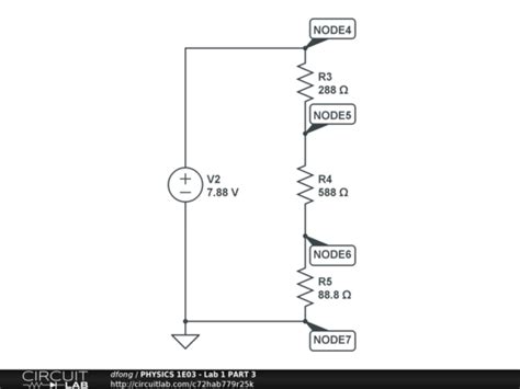 Physics 1e03 Lab 1 Part 3 Circuitlab