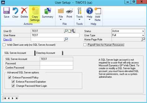 Tip Copy User Settings In Microsoft Dynamics Gp Trinsoft