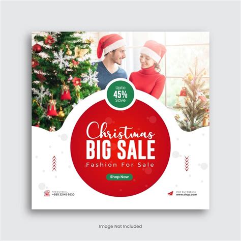 크리스마스 소셜 미디어 포스트 또는 Instagram 스토리 포스트 템플릿 디자인 Premium Vector 프리미엄 벡터