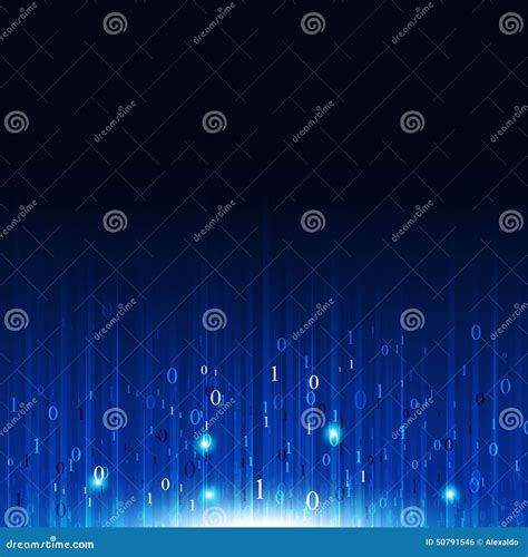 Abstract Binary Numbers Stock Illustration Illustration Of Data 50791546