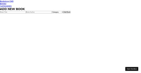 Bookstore Codesandbox