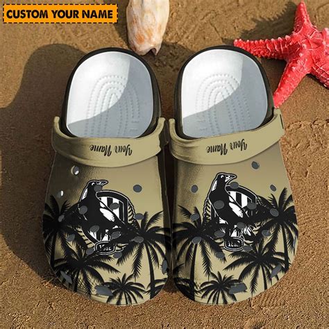 Collingwood Magpies Afl Personalized Sport Clogs Shoes Comfortable For