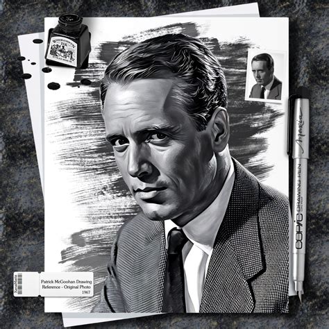 1967 Patrick Mcgoohan Ink Drawing By Xenamaria On Deviantart