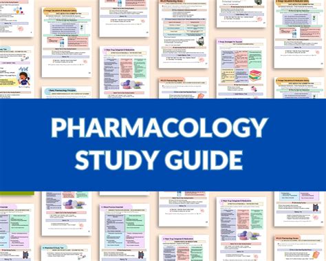 Pharmacology Nursing Study Guide Pharmacy Notes For Students Pharm