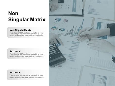 Non Singular Matrix Ppt Powerpoint Presentation Show Presentation Graphics Presentation