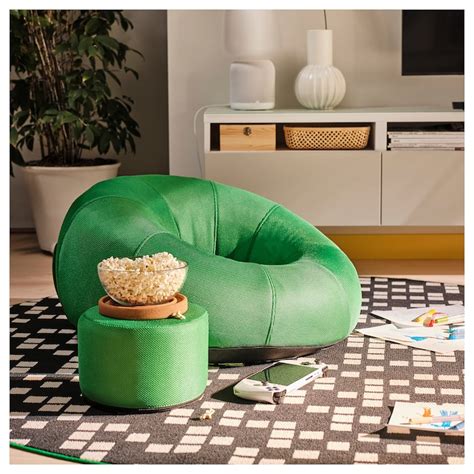 BrÄnnboll Inflatable Gaming Lounge Chair Bright Green Ikea Us