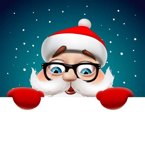 Cartolina Di Natale Con Il Babbo Natale Illustrazione Vettoriale