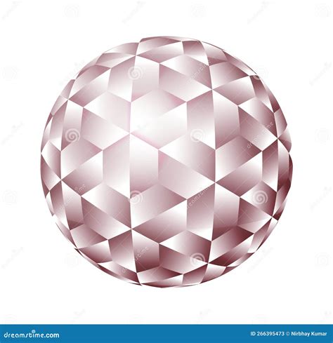 Modern Simple Geometric Spherical Pattern Stock Vector Illustration