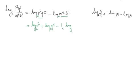 solved express in terms of sums and differences of logarithms logb p