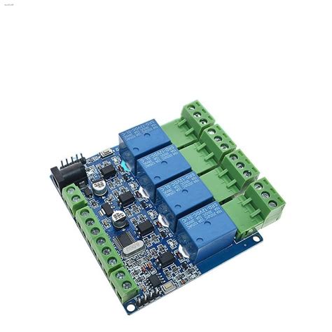 Modbus Rtu 4 Way Relay Module Stm8s103 Microcontroller Secondary Development Rs485 Communication