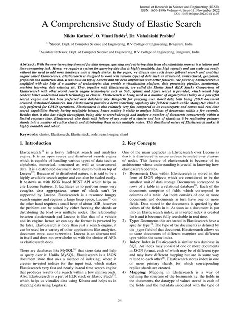 Article About Elasticsearch Download Free Pdf Database Index