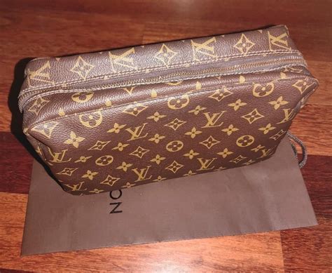 Vintage Louis Vuitton Toilette 28 Monagram Canvas Cosmetic Pouch