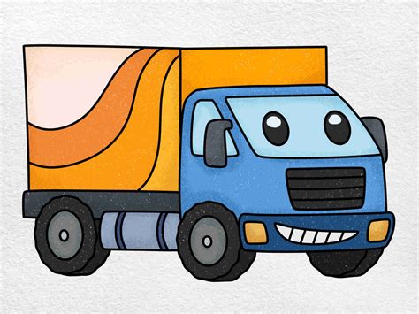 Draw A Cartoon Truck Helloartsy