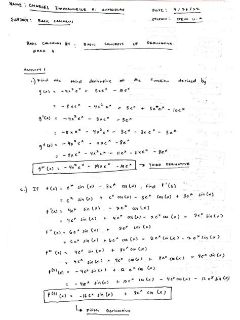 Basic Calculus Q4 Week 3 Pdf