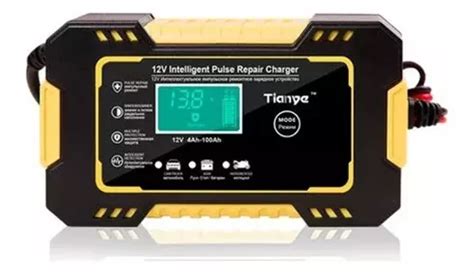 Cargador Batería Automóvil Moto 12v Inteligente Carga Rápida Cuotas