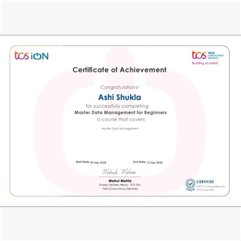 Datamanagement Skillsdevelopment Tcsion Efficiency Datadrivendecisions Ashi Shukla