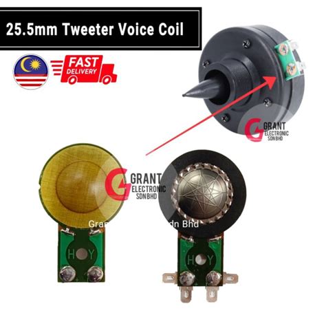 Universal Tweeter Voice Coil 255mm Diaphrem Kapton Diaphragm Horn Speaker Speaker Titanium Film