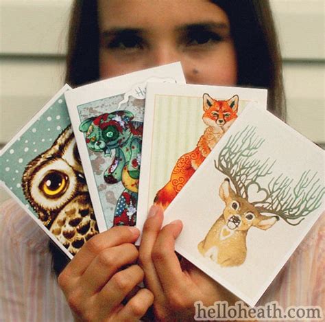 Items Similar To Paper Greeting Card Set Of 4 On Etsy