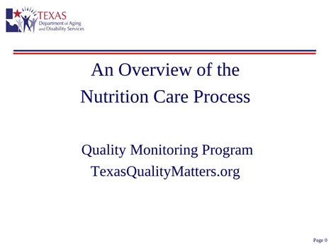 Pdf An Overview Of The Nutrition Care Process · An Overview Of The