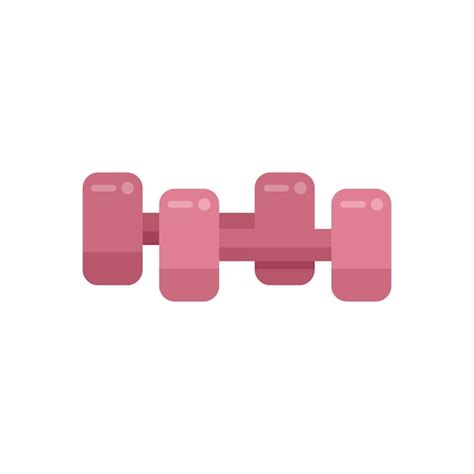 Premium Vector Physical Therapist Dumbbell Icon Flat Vector Doctor
