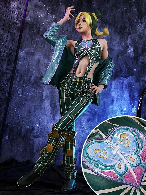 Anime Jojo S Bizarre Adventure Stone Ocean Cujoh Jolyne Cosplay Costume Jolyne Kujo Cosplay