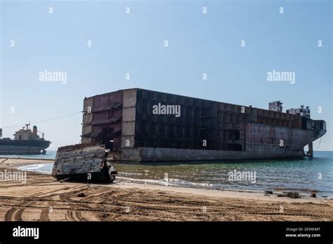 Ships To Be Broken Up At Gadani Ship Breaking Yard Located Across A 10