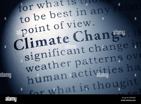 Definizione Di Cambiamento Climatico Immagini E Fotografie Stock Ad