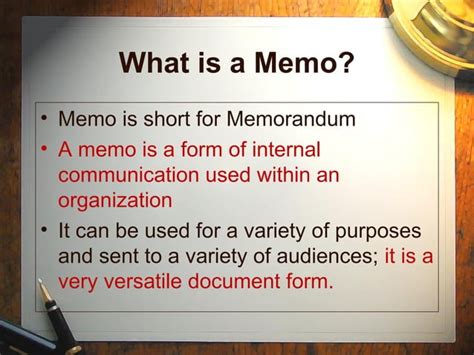 How To Write A Memorandum In English 1ppt