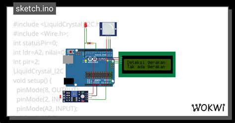 Sensor Ldr Dg Pir Wokwi Esp32 Stm32 Arduino Simulator