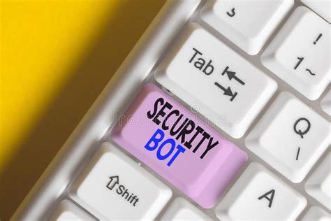 Handwriting Text Writing Security Bot Concept Meaning Software That Performs An Automated Task
