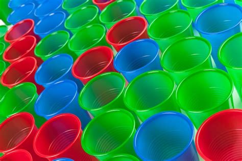 Premium Photo Multicolor Plastic Glasses Isolated