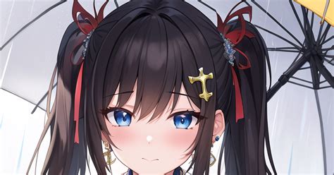 Novelai 雨の中で佇む女の子リメイク ライチのイラスト Pixiv