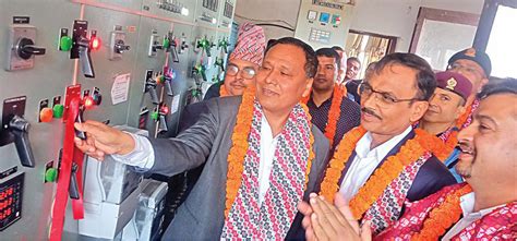 घिसिङद्वारा मोतीपुर तौलिहवा ३३ केभी डबल सर्किट लाइनको उद्घाटन