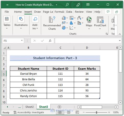 How To Create Multiple Word Documents From Excel 3 Easy Methods