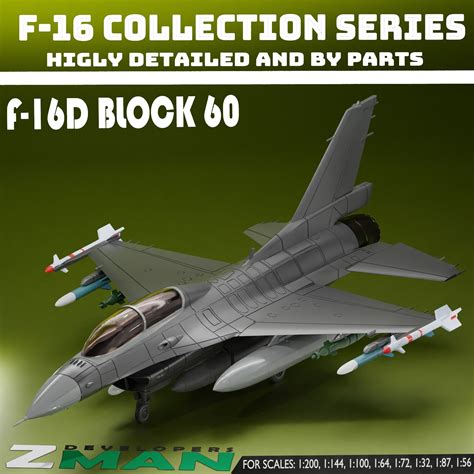 ️ F 16d Block 60 Fighting Falcon V17 4 In 1 ・ Stl File For 3d Printing・cults